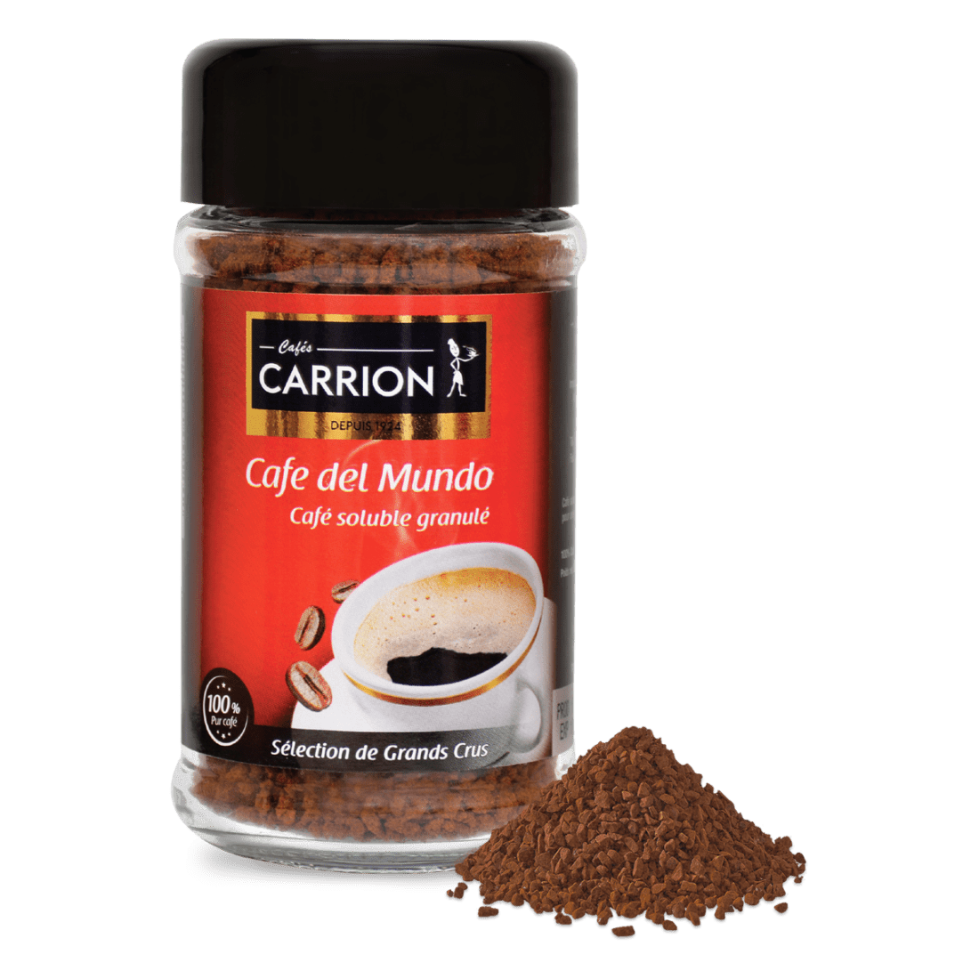 Café soluble granulé - DEL MUNDO - 190 Grs